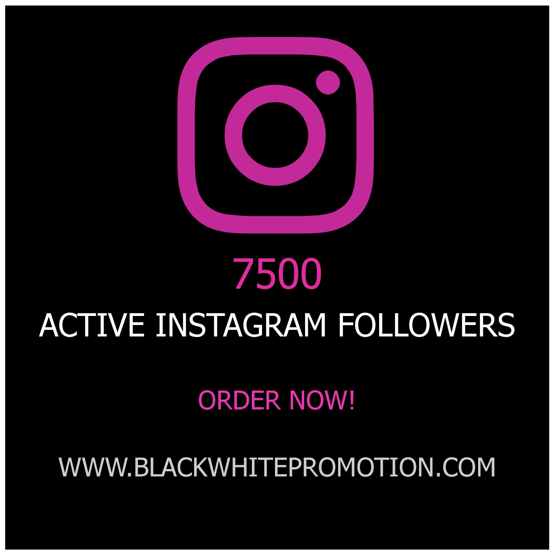 1000 Instagram Views - Black White Promotion