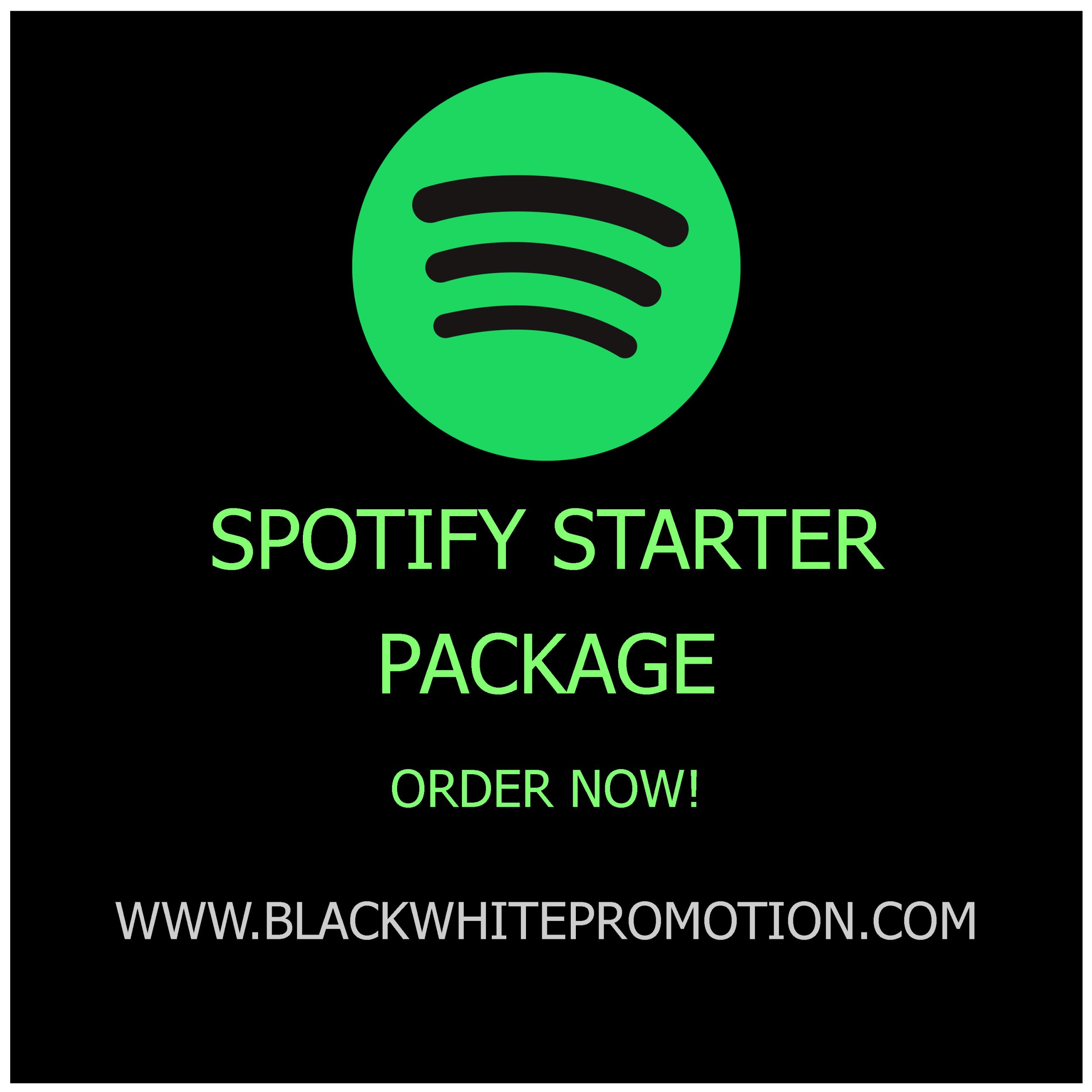 Spotify Starter Package - Black White Promotion